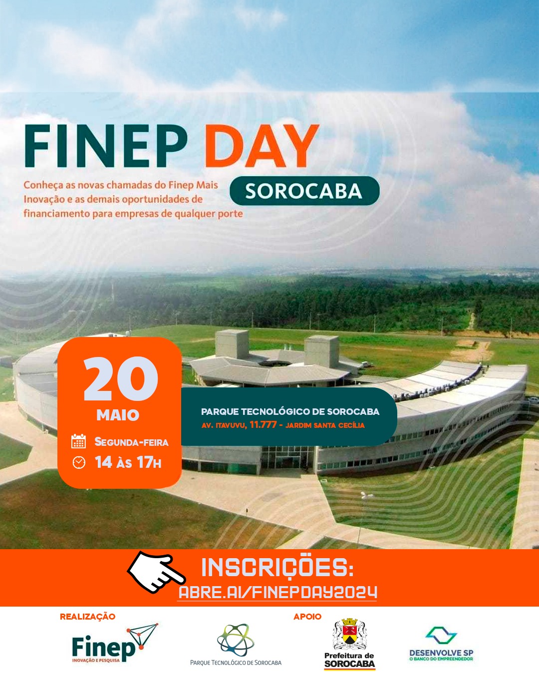 Parque Tecnológico de Sorocaba realiza o Finep Day na próxima segunda ...
